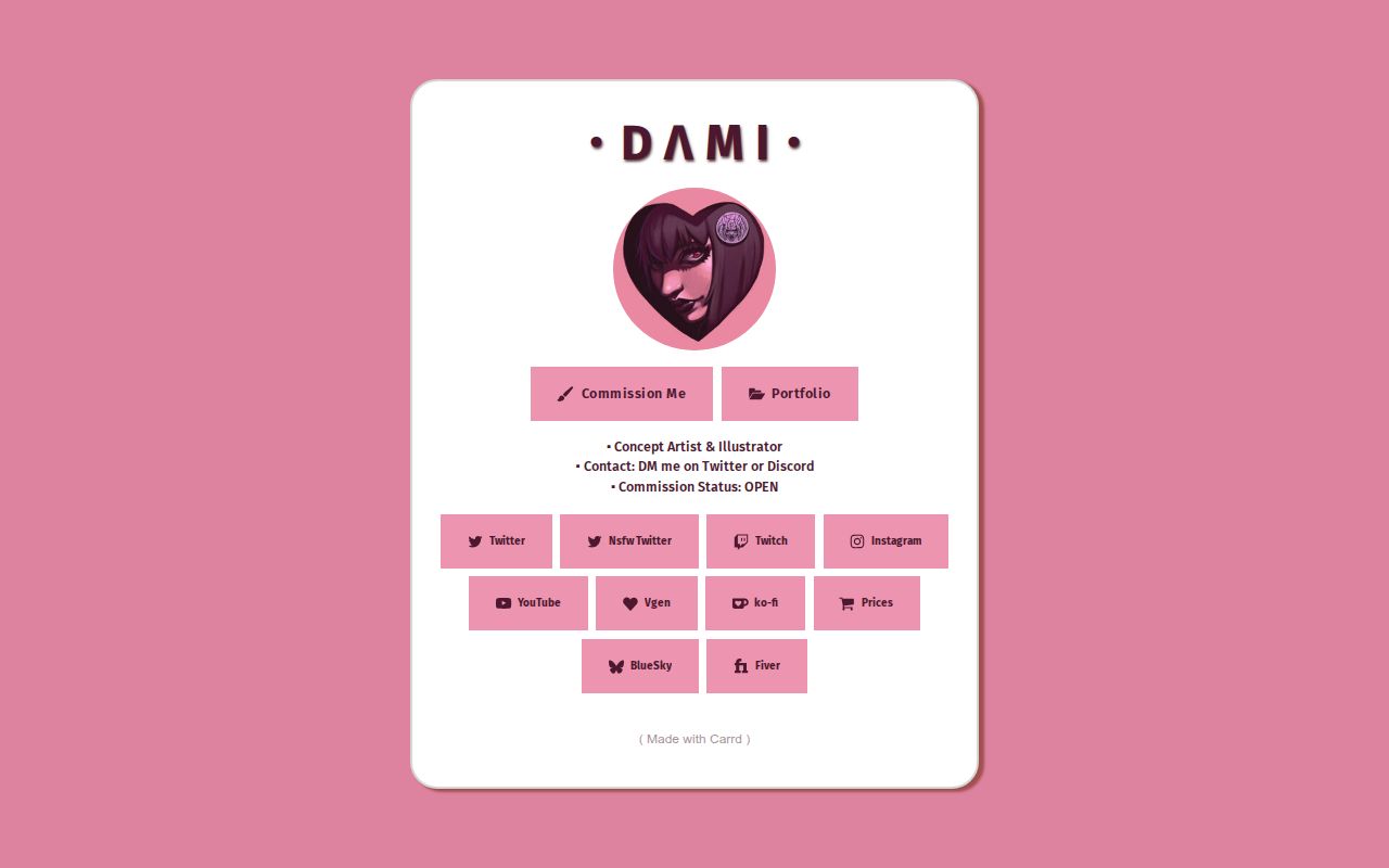 Dami Card 2.2 Vtuber